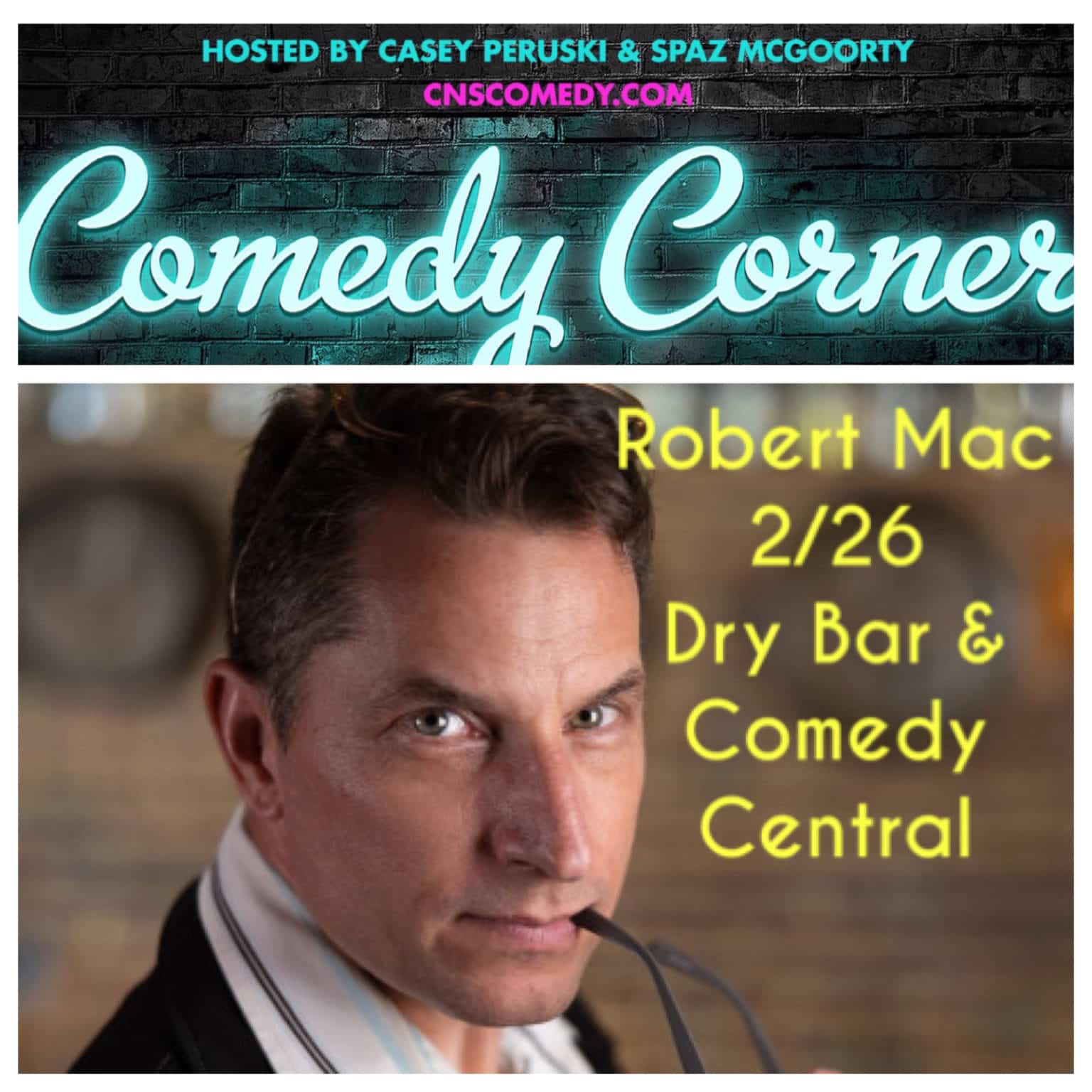 Comedy Corner Presents: Robert Mac LIVE @ The Black Box