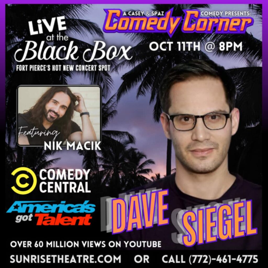 LIVE at the Black Box – DAVE SIEGEL